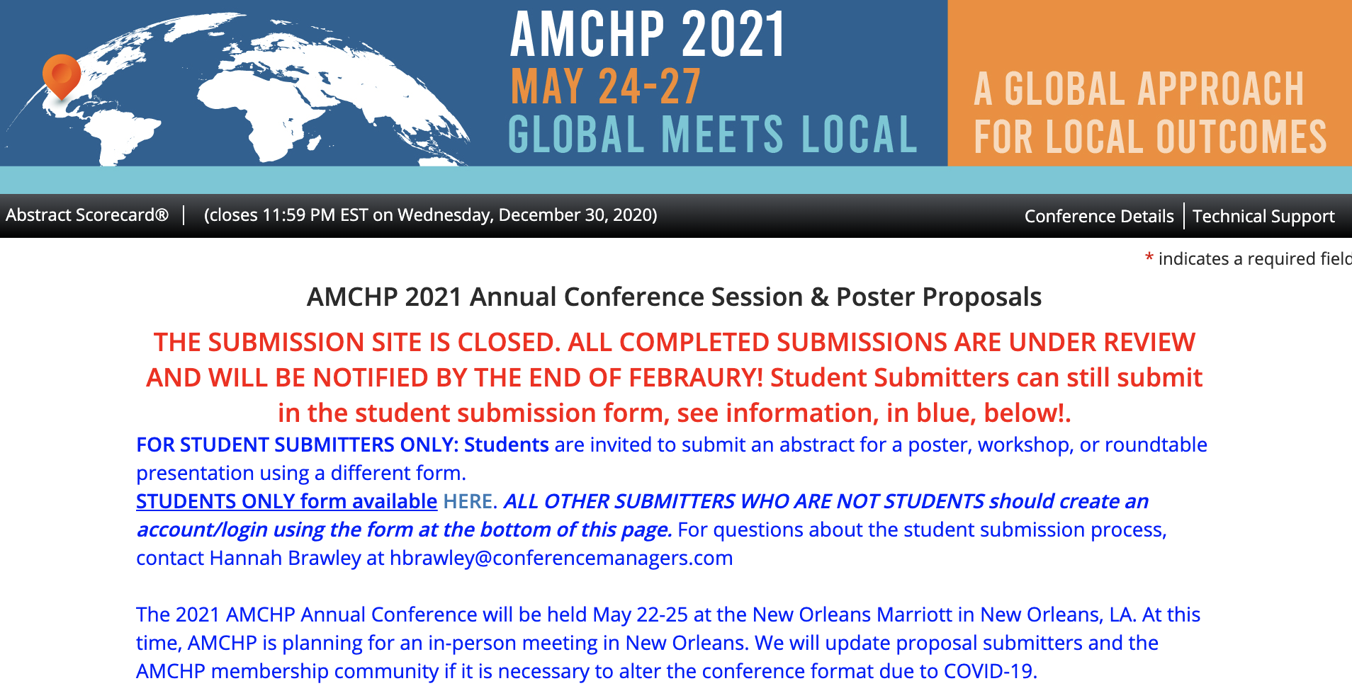 AMCHP 2021 Conference Call for Proposals Now Open! - AMCHP