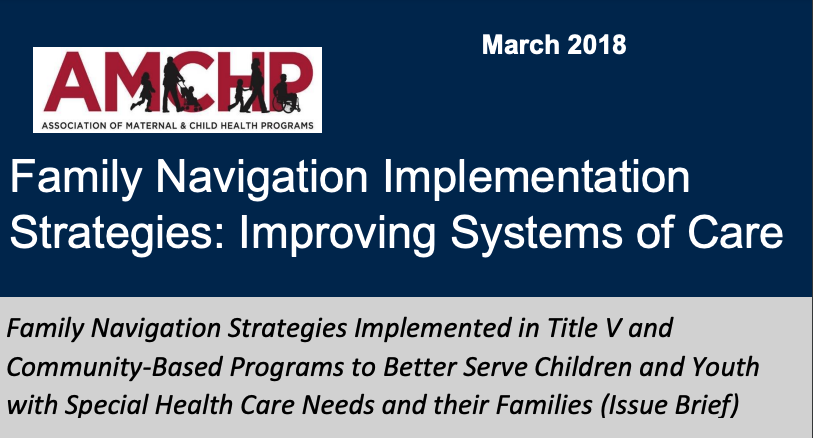 Family Navigation implementation strategies in Title V and community ...