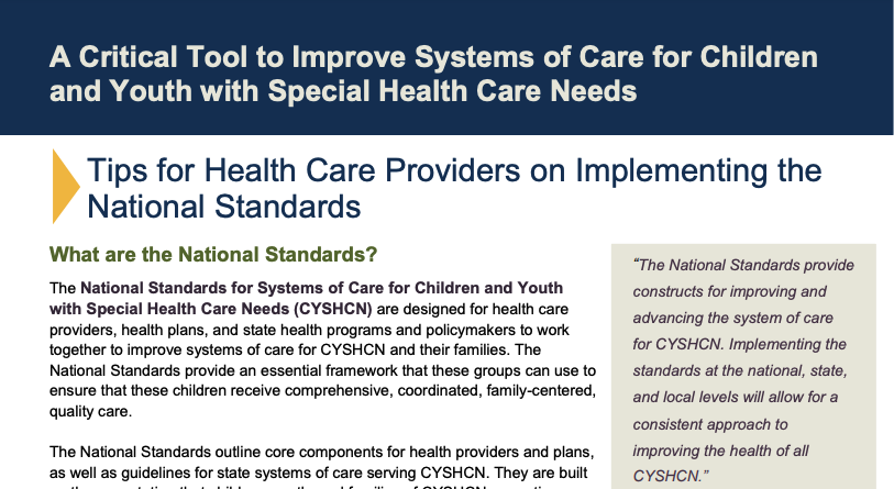 Tips for Health Care Providers on Implementing the National Standards ...
