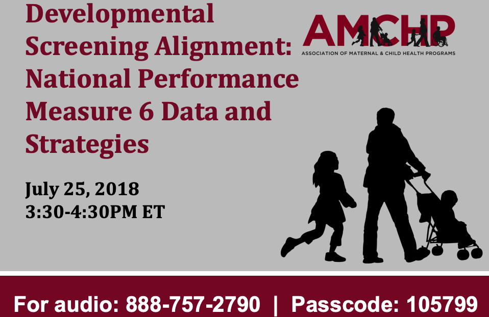 Developmental Screening Alignment National Performance Measure 6 Data