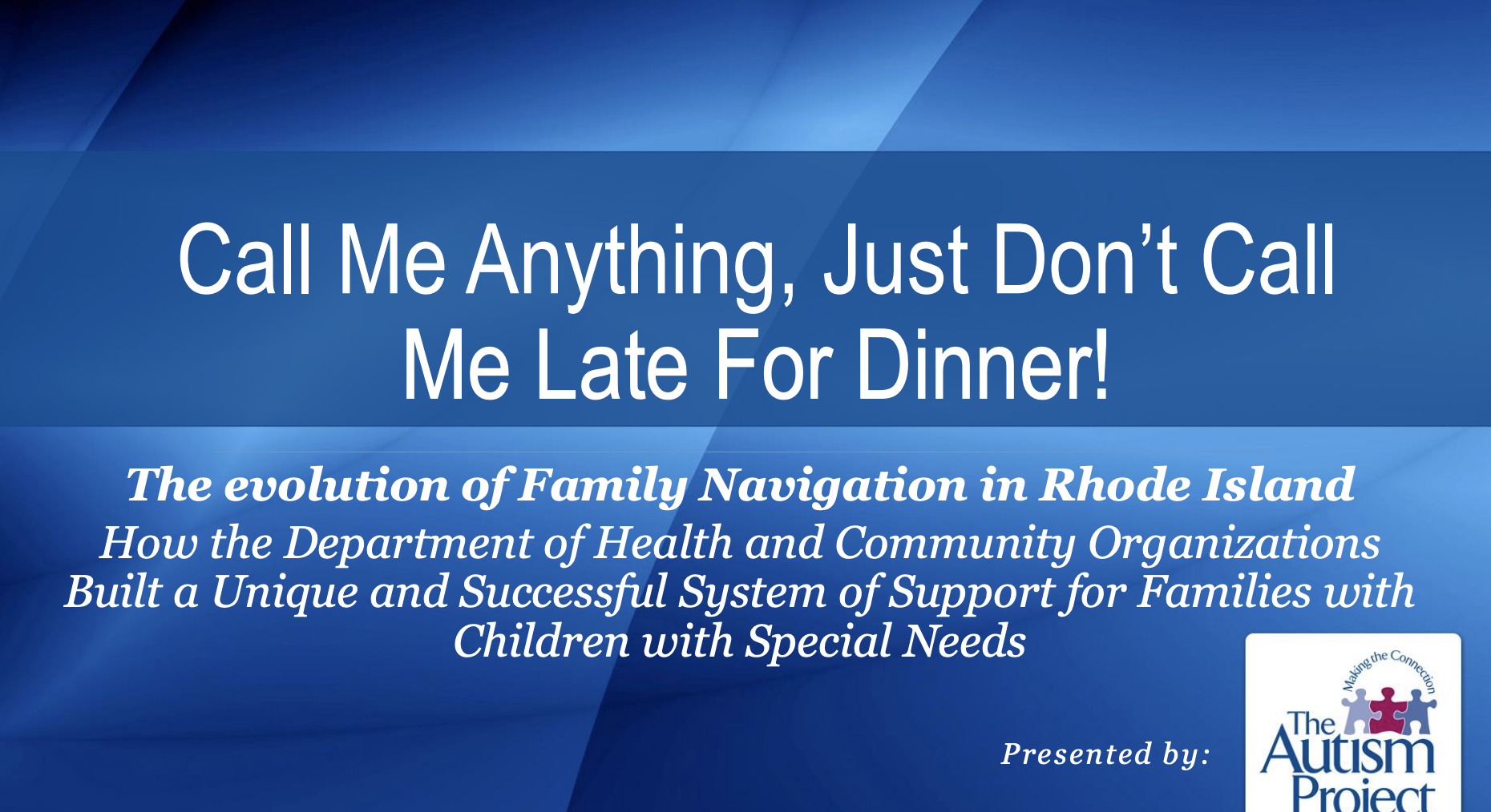 The Evolution of Family Navigation in Rhode Island - AMCHP