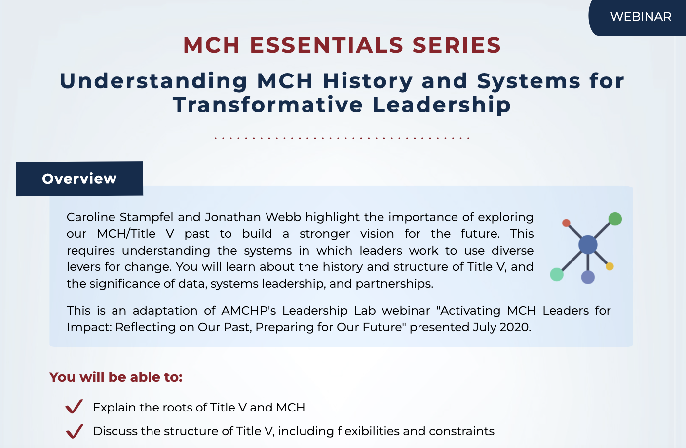 Understanding MCH History and Systems for Transformative Leadership - AMCHP
