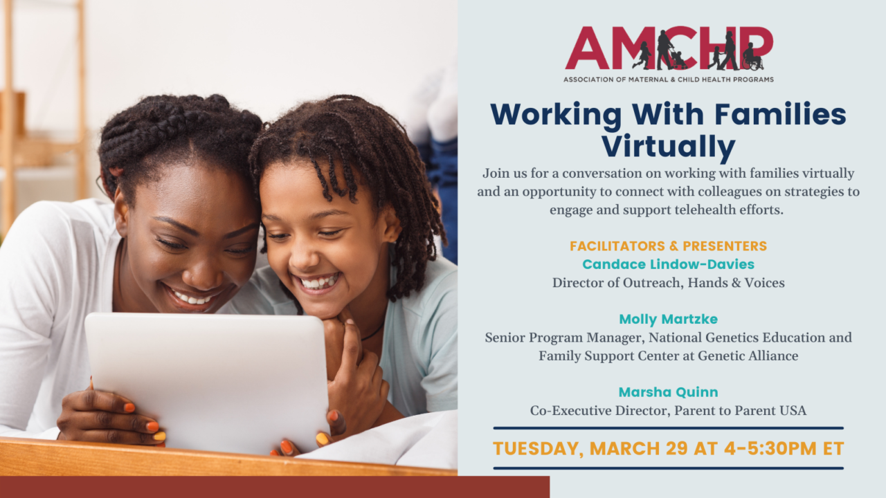 Virtual Round Table: Working With Families Virtually - AMCHP